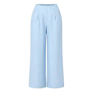 OH!ZUZA NIGHT&DAY Echo Wide-leg Viscose Trousers – Light - Blue