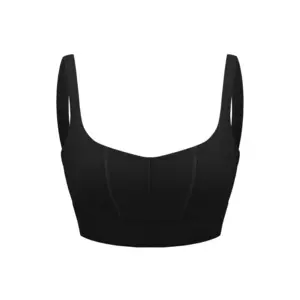 PCFG Bra With Stitch Detail - Black