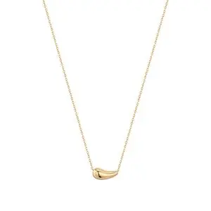 VANCHI Mabel Sculptural Droplet Pendant Necklace - Gold