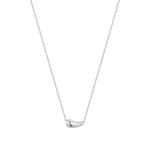 VANCHI Vanchi Mabel Sculptural Droplet Pendant Necklace In Sterling Silver Silver
