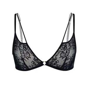 MONIQUE MORIN LINGERIE Amphitrite Bralette - Black