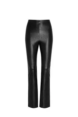 Commando Faux Leather Control Smoothing Flared Legging, Slg20 - Black