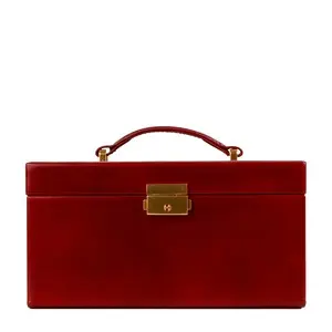 TIME RESISTANCE Leather Jewelry Box Beloved - Red