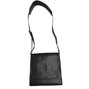 ZASTASTUDIO Dark Shoulder Assistant Two Sling Leather Bag - Black