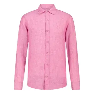 MAISON TANGERINE S Linen Shirt Dragon Fruit - Red