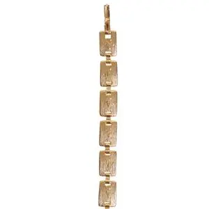 CARAMEL VINTAGE JEWELLERY Textured Panel Bracelet - Gold