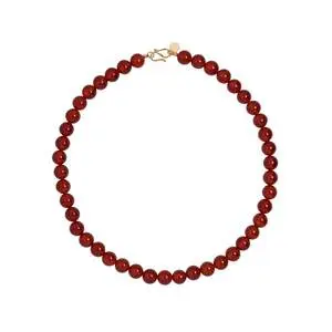 MISS CECILIA Agate Necklace - Red