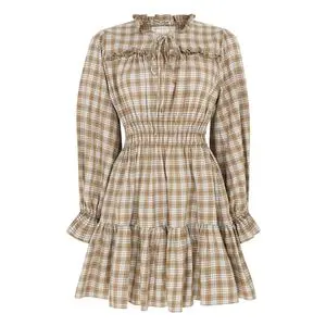LISA THE LABEL Short Angel Dress - Brown