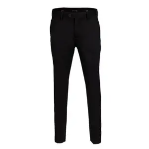 DAVID WEJ Aldo Plain Smart Trousers With Belt Loops - Black