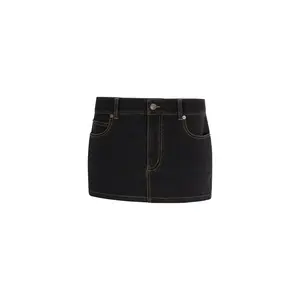 CIRCULAR PATH Micro Mini Skirt - Black