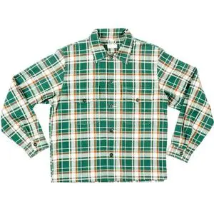 ARIKO Green / Brown Bucky Flannel Overshirt - Green/brown