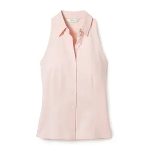 HEDGE Blue / White / Neutrals Stanton Sleeveless Racerback Polo