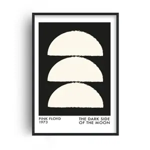 FANCLUB The Dark Side Of The Moon Pink Floyd Music Abstract Art Print - Black