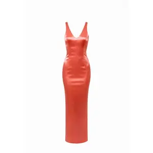 JUNIE Cami Dress Coral - Orange