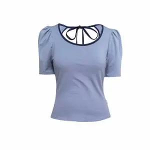 FROCK TALES Belle Top With Scoop Neck - Blue