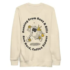 ANCHOR & CREW X Gustatory Cotton Blend Embroidered Sweatshirt - Brown
