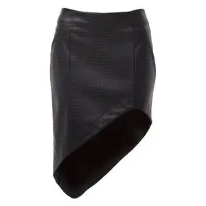 MAISON BOGOMIL Faux Leather Asimetric Skirt - Black