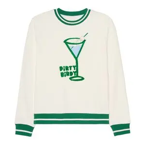 ELLSWORTH + IVEY Dirty Birdy' Embroidered Crewneck Sweatshirt
