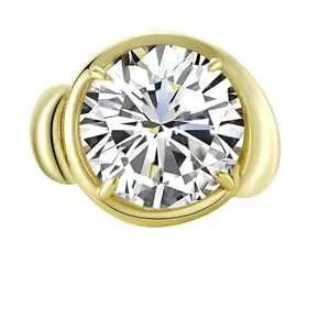 ONEWILDONE Don't Wait For Permission Statet Cocktail Ring - Gold
