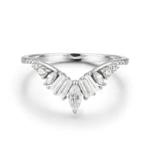AZURA JEWELRY NEW YORK Hillcrest Ring Gold Vermeil - White