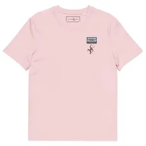 ANCHOR & CREW Cotton Cassette Monkey Organic Cotton Embroidered T-shirt - Pink