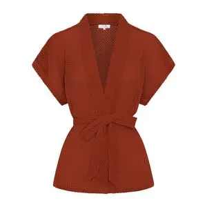 ARMS OF EVE Sardinia Wrap Top - Orange