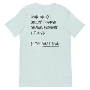 ANCHOR & CREW Think Ocean Polar Bear Cotton T-shirt - Blue