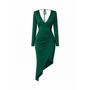 MONICE LONDON Coco Blazer Style Midi Dress Forest - Green