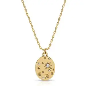 LEEADA JEWELRY Stevie Long Pendant Necklace - Gold