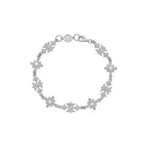 ZOË & MORGAN Silver / White Ayllu Bracelet Silver White Zircon - Silver/white