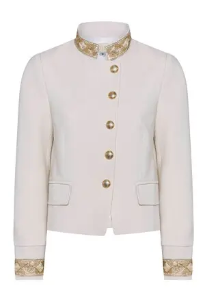 GUINEA Neutrals Summer Jacket Cream - White