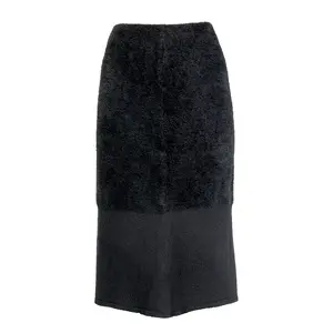 MAISON BOGOMIL Feather-knit Pencil Skirt - Black