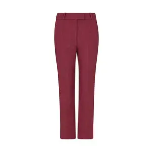 LILY AND LIONEL Pandora Tapered Herringbone Print Trouser - Pink