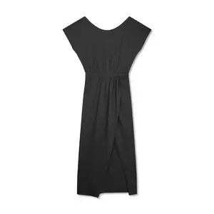 MARIANNE BY MARIE JORDANE Iggy Midi Dress Organic Cotton - Black