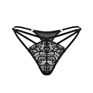 PERILLA Chance Jewellery Thongs - Black