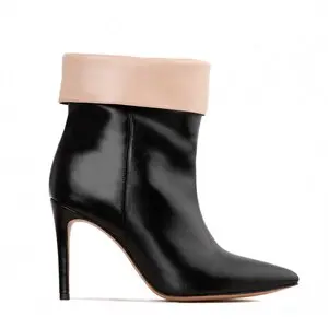 GINISSIMA Short Boots Natural Leather - Black