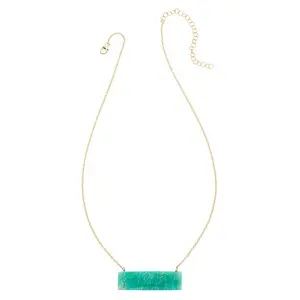 HEATHER HAWKINS Gold-filled Baguette Gemstone Necklace - Blue