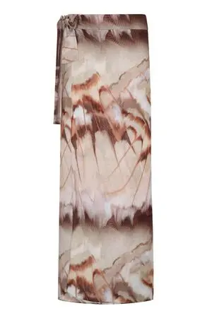 NELBLU Pareo Pareos Print Cafe - Brown