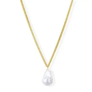 LAIT & LUNE Sicil Pearl Necklace 18k Vermeil - Gold
