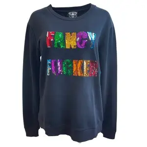 ANY OLD IRON Sequin Embellished Crewneck Sweatshirt