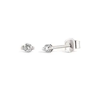 DINNY HALL Shuga Lab-created Diamond Gold Studs - White