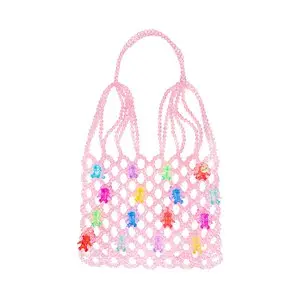 TILLIE BEADS Bear Hug Beach Bead Bag - Pink