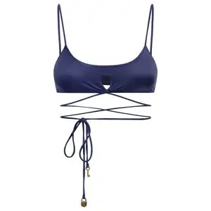 BIANCA RESORTWEAR Romi Bikini Top In Charcoal - Blue