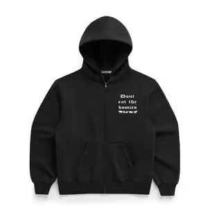 DONT EAT THE HOMIES Og Zip Up - Black