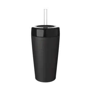 KEEPCUP Commuter Cold Cup With Straw Lid 16oz/454ml Stainless Steel Reusable Coffee Cup - Black