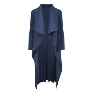 BEATRICE VON TRESCKOW Navy Waterfall Crinkle Coat - Blue