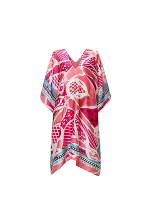 JAMES LAKELAND Petal Mosaic Kaftan - Pink