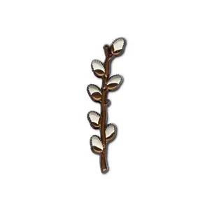 MAKE HEADS TURN Black / Brown / Neutrals Enamel Pin Pussy Willow - Black/brown