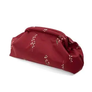 RAINSISTERS Crimson Floral Clutch Bag - Red