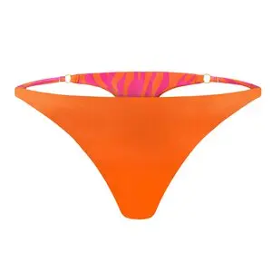 EKCENTRIK Wild Sunrise Satin Thongs - Orange